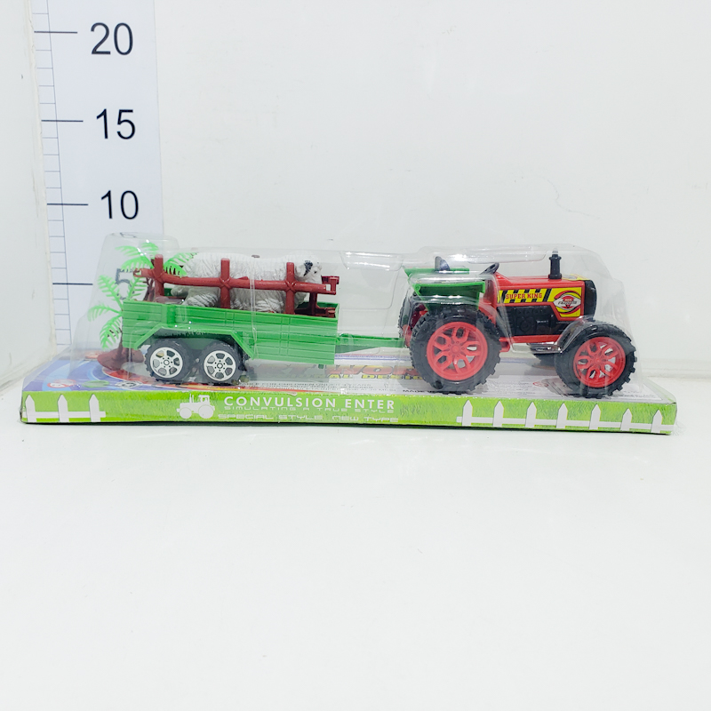 Tractor A Fricción Con Animales